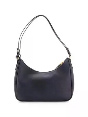 Prada Re-edition Saffiano Leather Mini Shoulder Bag - Black