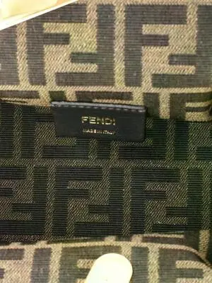 Fendi First Bag Leather Small Clutch Bag - Black