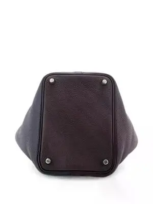 Hermès Picotin Lock Bag Tricolor Clemence Pm Bucket Bag