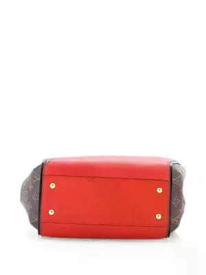 LOUIS VUITTON Monogram Canvas And Leather Mm Tote Bag - Red