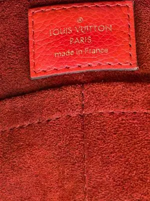 LOUIS VUITTON Monogram Canvas And Leather Mm Tote Bag - Red