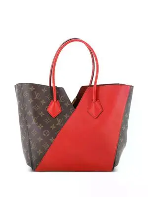 LOUIS VUITTON Monogram Canvas And Leather Mm Tote Bag - Red