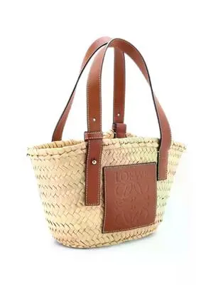 Loewe Basket Raffia Small Tote Bag