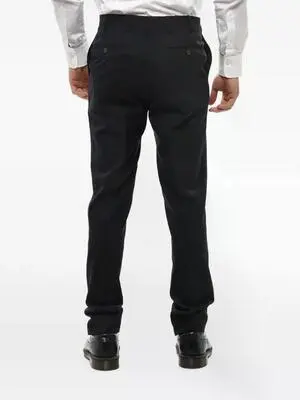 Corneliani Tailored Virgin Wool Trousers With Pressed Crease