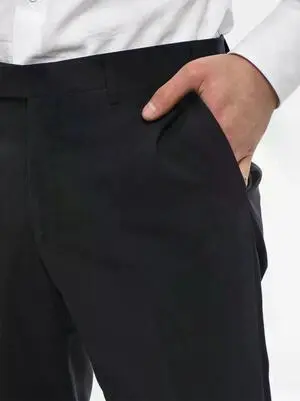 Corneliani Tailored Virgin Wool Trousers With Pressed Crease