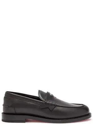 CHRISTIAN LOUBOUTIN The Plato Leather Loafers - Black