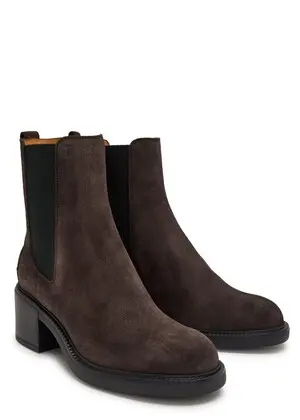 TOD'S Gomma 60 Suede Ankle Boots