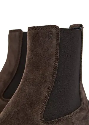 TOD'S Gomma 74l Suede Chelsea Boots