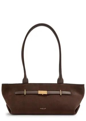 DEMELLIER The New York Suede Shoulder Bag - Moca