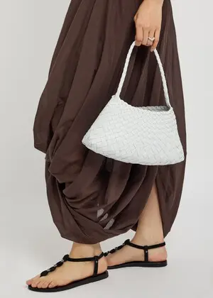 Dragon Diffusion Rosanna Woven Leather Shoulder Bag