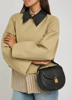 DEMELLIER Siena Grained Leather Saddle Bag