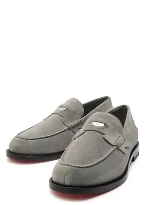 CHRISTIAN LOUBOUTIN The Plato Velour Loafers