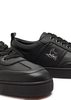 CHRISTIAN LOUBOUTIN Retero Logo Leather Sneakers