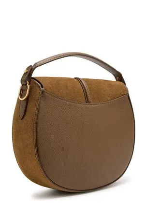 DEMELLIER Siena Leather And Suede Saddle Bag - Tan