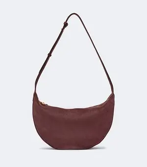 JOSEPH Bean Large Suede Shoulder Bag - Brown