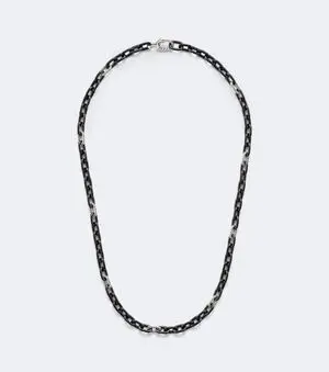 David Yurman Dy Madison® Titanium And Sterling Silver Chain Necklace - Black