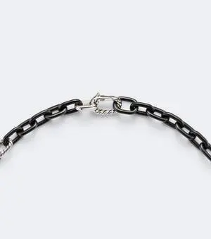 David Yurman Dy Madison® Titanium And Sterling Silver Chain Necklace
