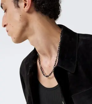 David Yurman Dy Madison® Titanium And Sterling Silver Chain Necklace
