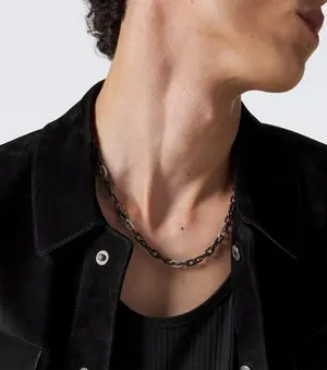 David Yurman Dy Madison® Titanium And Sterling Silver Chain Necklace