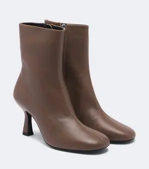 SOULIERS MARTINEZ Talin Leather Ankle Boots - Brown