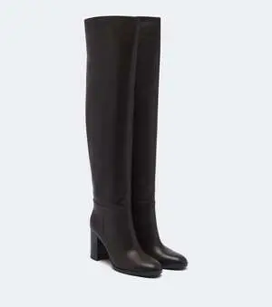 GIANVITO ROSSI Leather Knee-high Boots - Brown