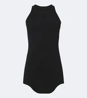 Rick Owens Basic Ribbed-knit Cotton Jersey Tank Top - Black