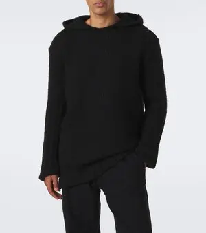 Rick Owens Hooded Cashmere And Silk Sweater
