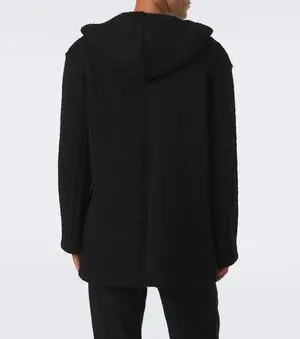 Rick Owens Hooded Cashmere And Silk Sweater