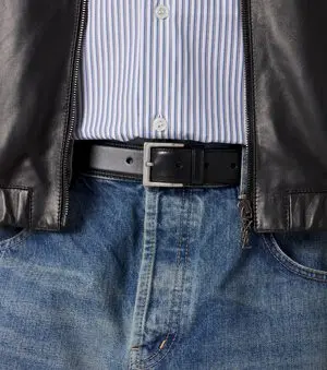 Saint Laurent Vadim Leather Belt