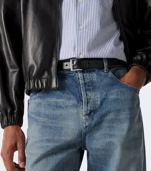 Saint Laurent Vadim Leather Belt