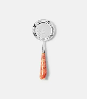 TAVARES 1922 Spiralis Sterling And Shell Tea Strainer - Silver