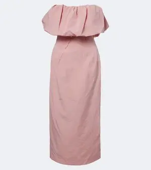 Magda Butrym Cotton And Silk Corset Dress - Pink