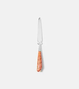 TAVARES 1922 Spiralis Sterling And Shell Knife - Silver