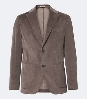 Eleventy Cotton And Cashmere Corduroy Blazer - Brown