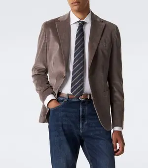 Eleventy Cotton And Cashmere Corduroy Blazer