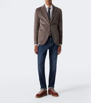 Eleventy Cotton And Cashmere Corduroy Blazer