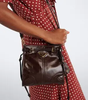Prada Bonnie Mini Leather Shoulder Bag