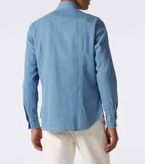 Eleventy Denim Western Shirt