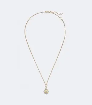 FOUNDRAE Reverie 18kt Pendant Necklace With Diamonds And Topaz - Gold