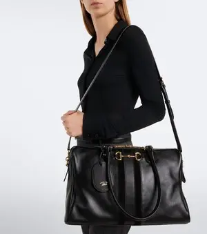 Gucci Borsetto Large Leather Bowling Bag