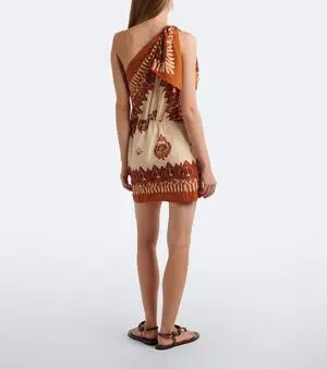 Johanna Ortiz Printed Cotton Minidress