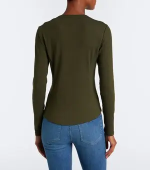 Veronica Beard Cordis Ribbed-knit Cotton-blend Cardigan