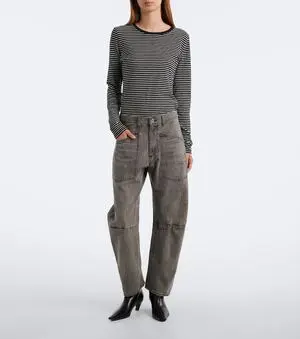 NILI LOTAN Shon Barrel-leg Jeans