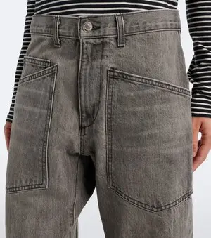 NILI LOTAN Shon Barrel-leg Jeans