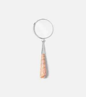TAVARES 1922 Spiralis Sterling And Shell Magnifying Glass - Silver