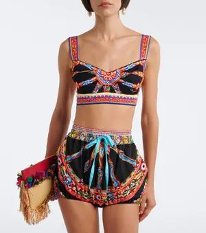 Dolce & Gabbana Carretto Cotton Poplin Shorts