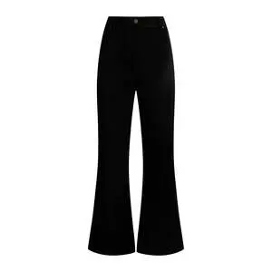WHY MARY Stepping Out Velvet Corduroy Pants - Black