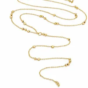 POUPETTENYC Pepitas T Necklace In 18k Plated Brass - Gold