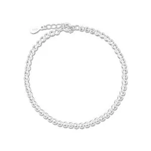 ESTERAH Round Tennis Bracelet - Silver