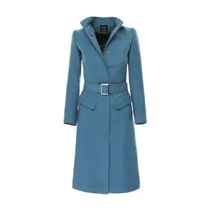 AVENUE N°29 Belted Midi Wool Blend Coat